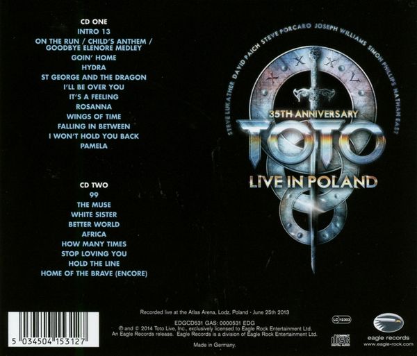 Toto: 35th Anniversary Tour: Live In Poland 2013 (2 CDs) – jpc