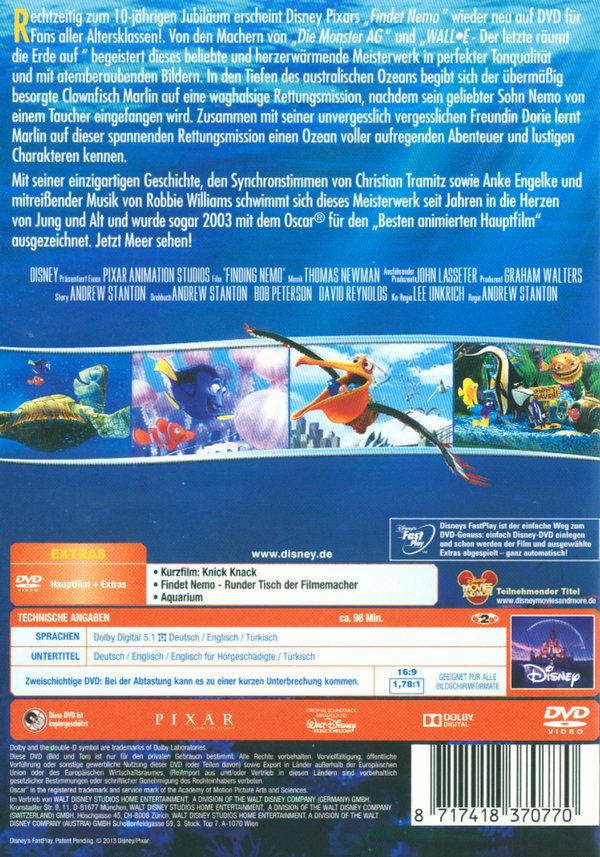 Findet Nemo (DVD) – jpc